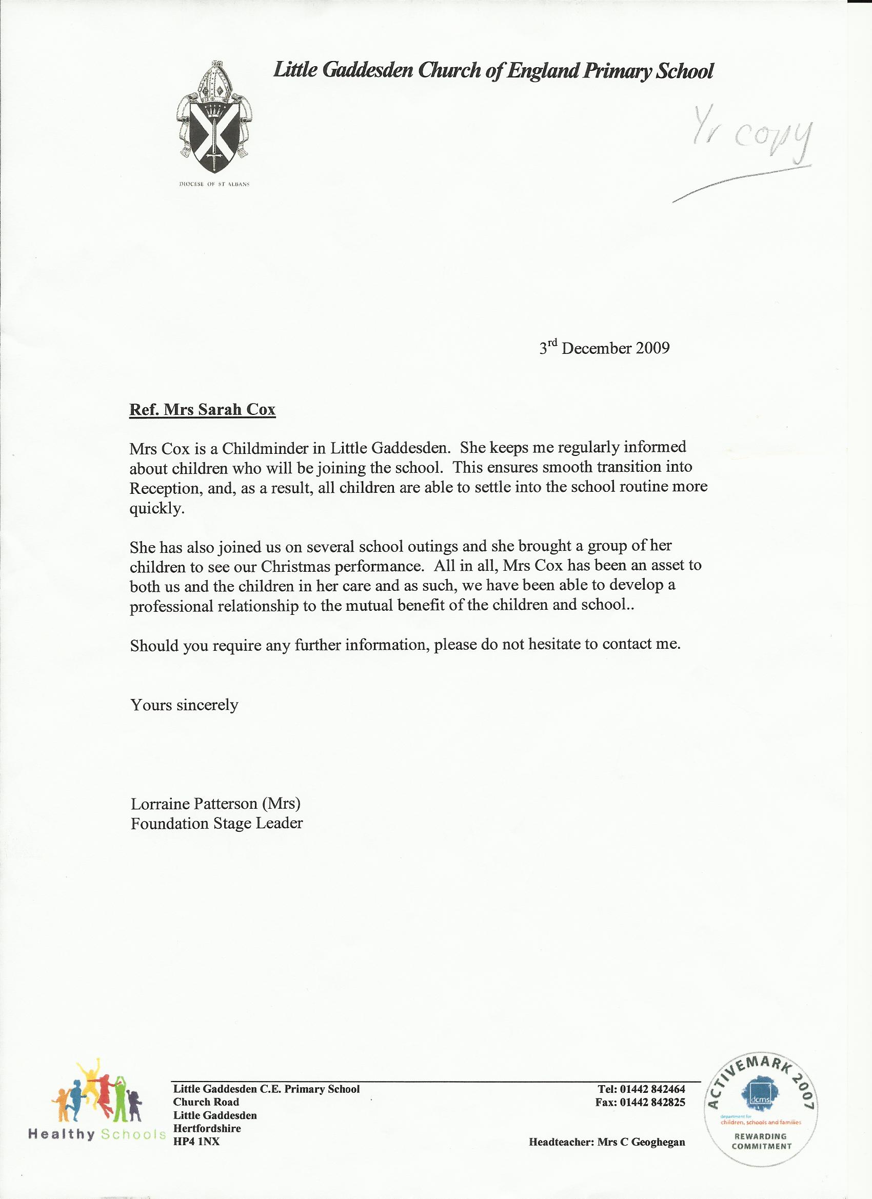 Sarah s Childminding Services Ltd References Reviews Sarah s Childminding Services Ltd References Reviews